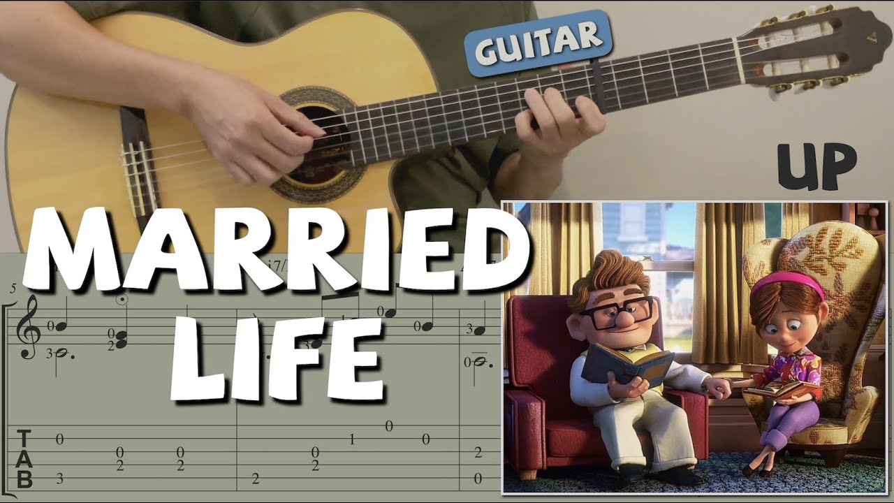 Married Life / Up (Guitar) [Notation + TAB] - YouTube
