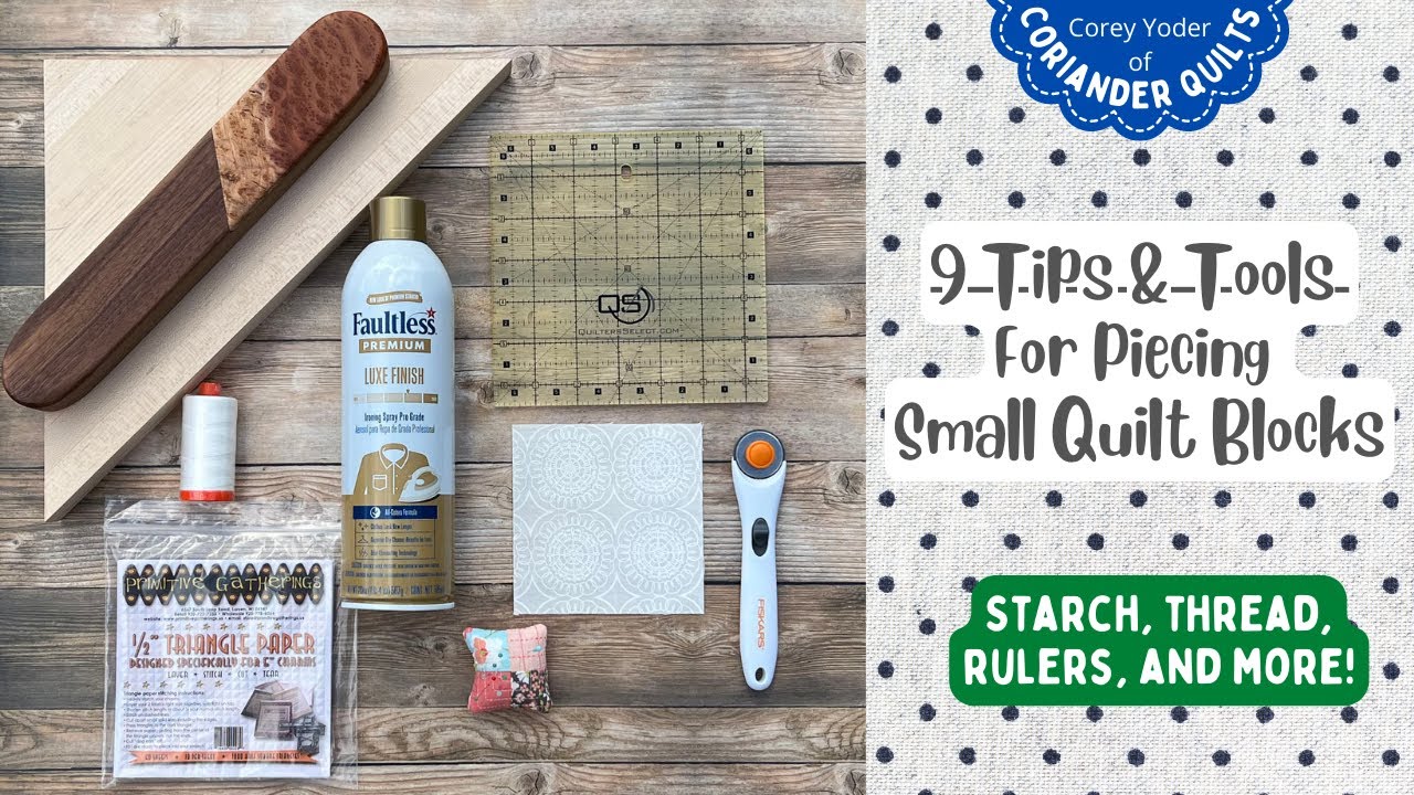 Improve Your Precision Piecing Skills [9 Helpful Tips & Tools] - YouTube
