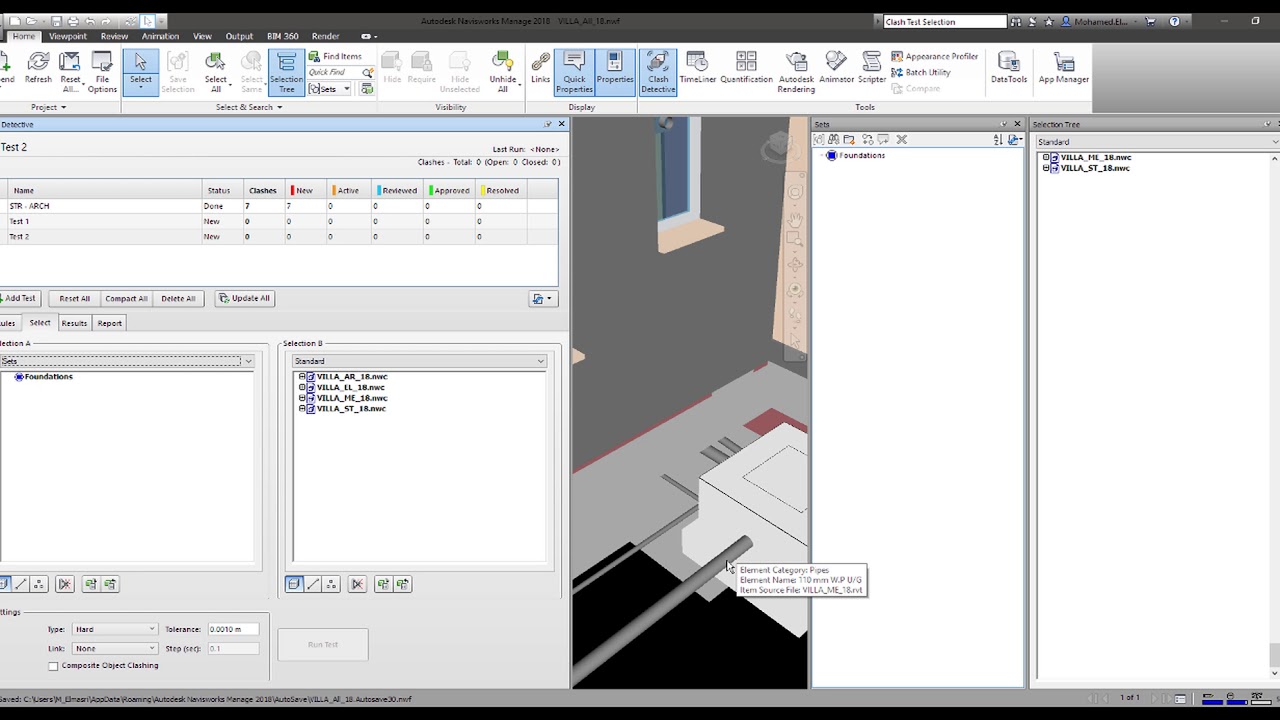 11-07 Clash Test Selection | BIM Coordination and Clash Detection ...