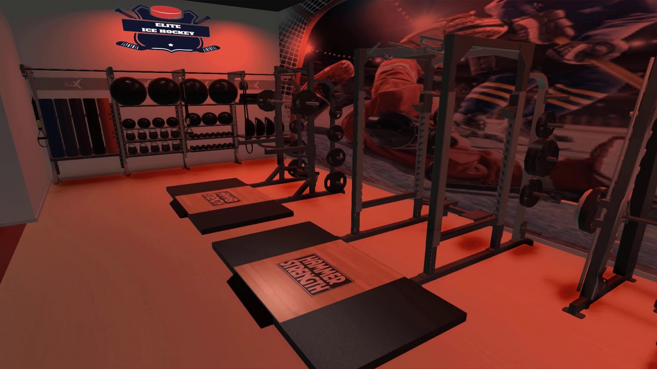 Sports performance facility gym design - YouTube