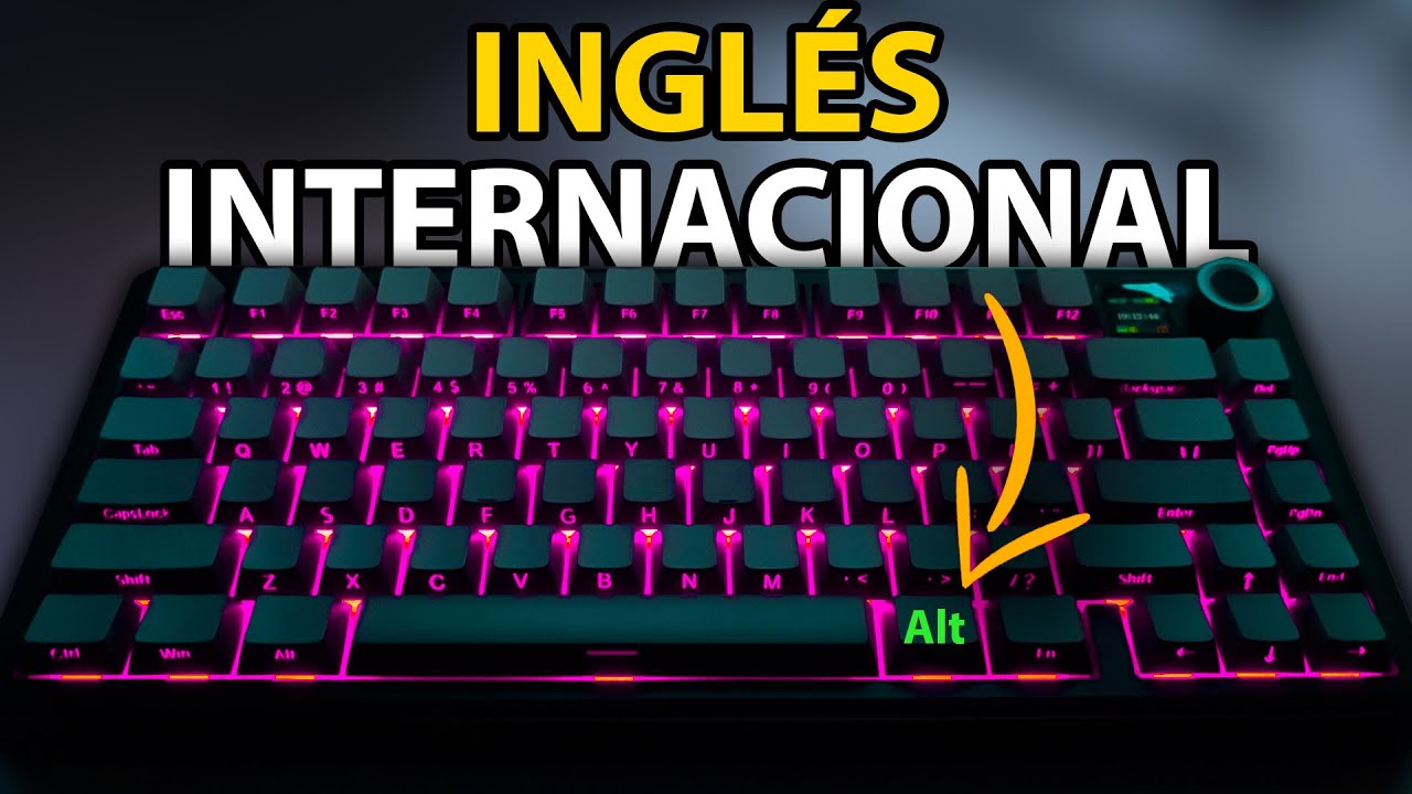 Cómo instalar teclado inglés internacional en windows - YouTube
