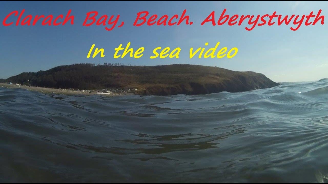Clarach Bay, Beach. Aberystwyth. Mid Wales. Waterproof camera in the ...