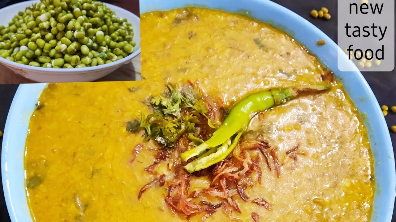 saabut Hari moong daal recipe |akkhhi Hari moong recipe by new tasty ...
