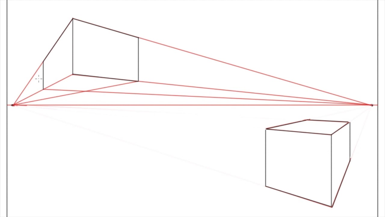 Three 2-Point Perspective Boxes - YouTube