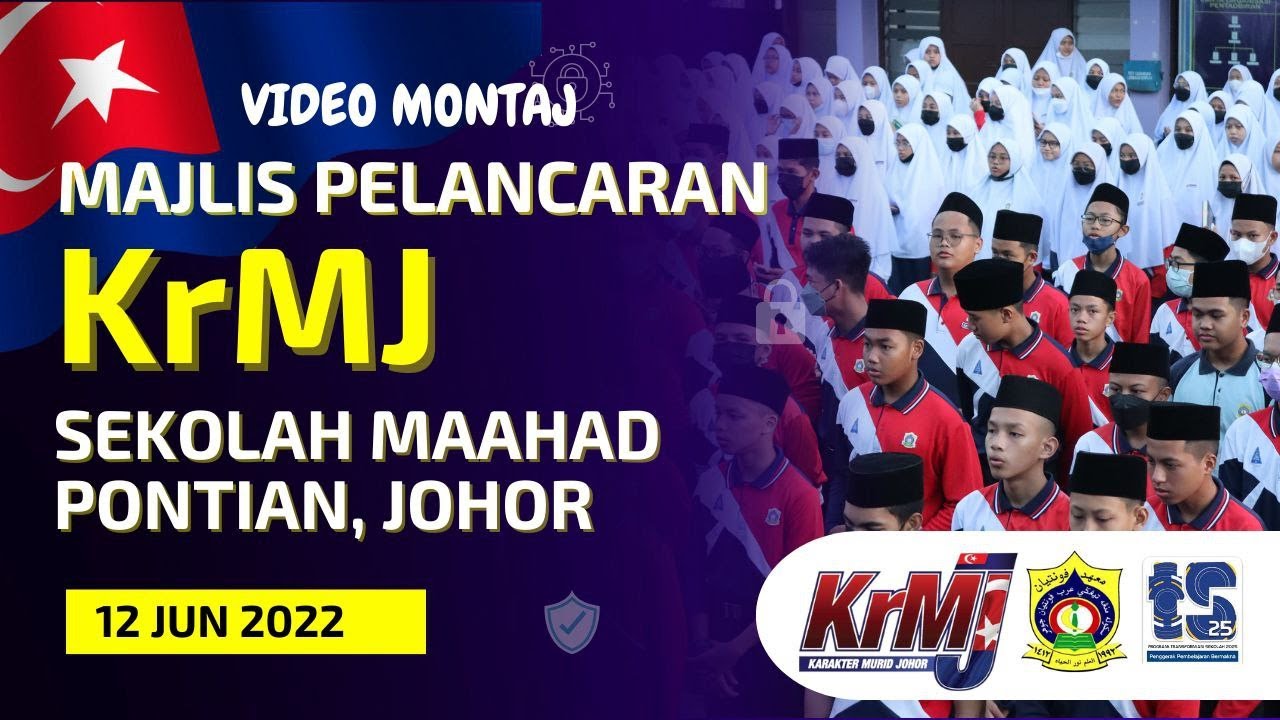 Video perasmian KrMJ Sekolah Maahad Pontian - YouTube