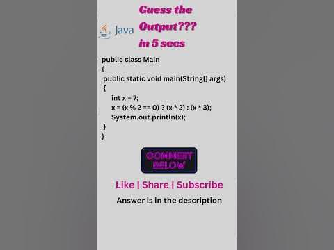 What will be the value of x | Ternary Operators | Java Interview Questions #coding #javashorts ...