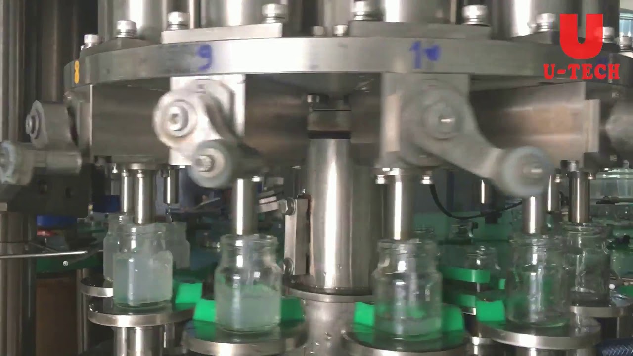 automatic bird nest filling machine for glass bottle - YouTube
