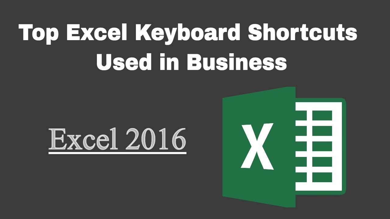 Excel Keyboard Shortcuts: Top 27 Shortcuts To Boost Your Speed - YouTube