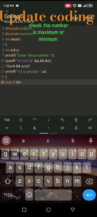 c program to check which number is maximum#ccode #clanguage #coading#programminglanguage # ...