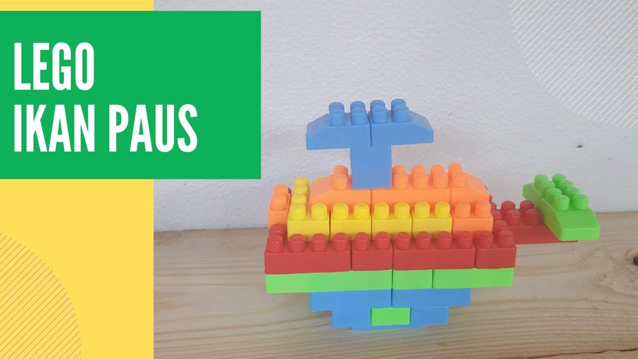 Merakit Lego Ikan Paus - Whale Lego | Play Brick Block Lego - YouTube