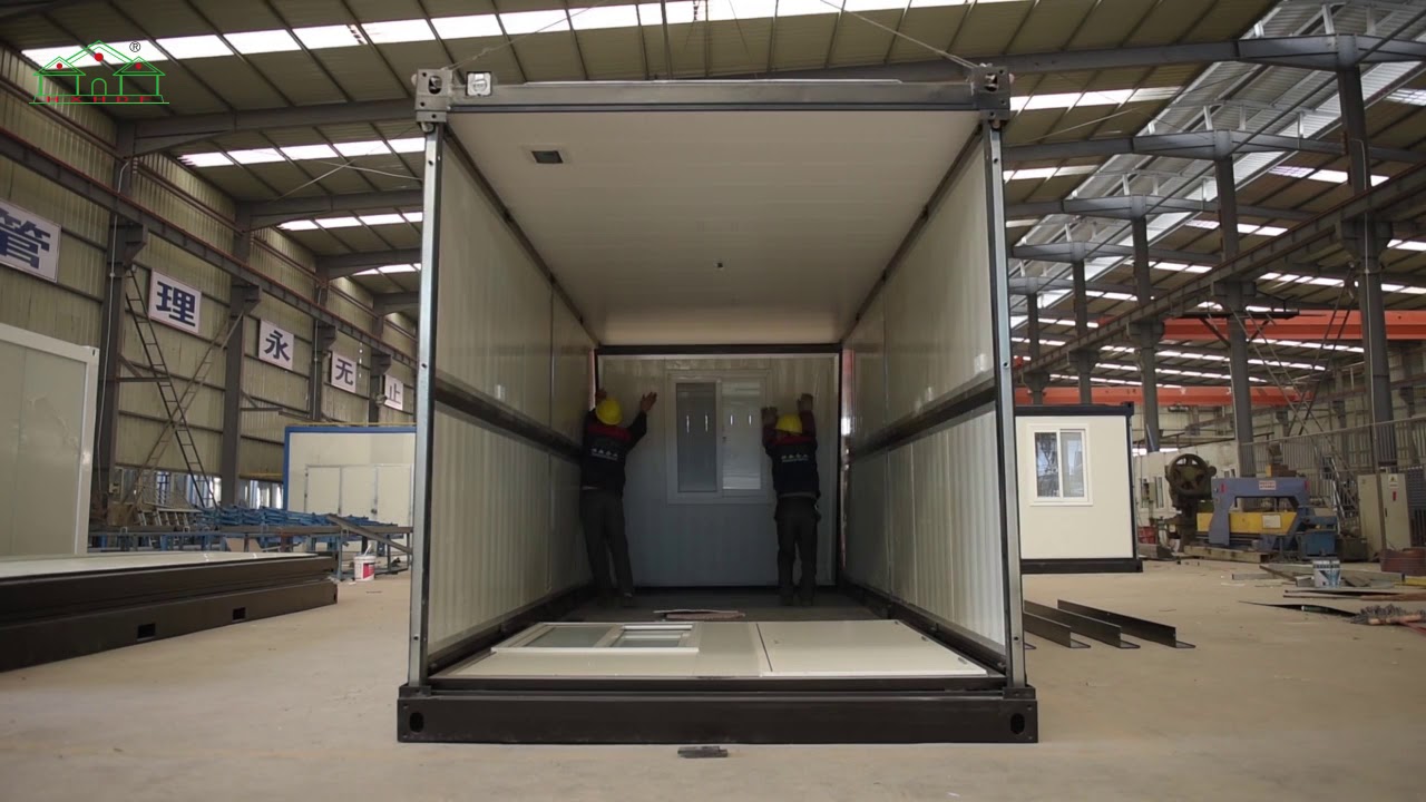 Fast assembly Folding container house - YouTube