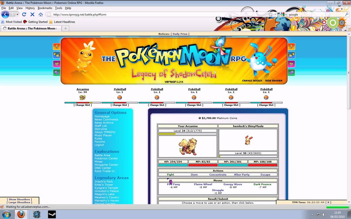 The Pokemon Moon RPG (Part 1) :Leveling Up - YouTube