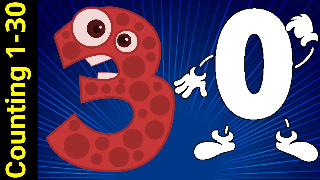 Count 1 to 30 | Learn Numbers 1 to 10 Spelling English | ESL for Kids ...