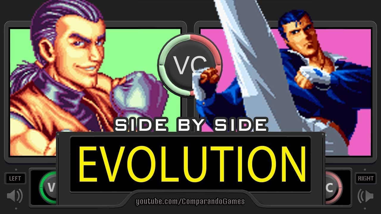 Real Evolution of Art of Fighting in 1 minute (All Games) Side by Side ...