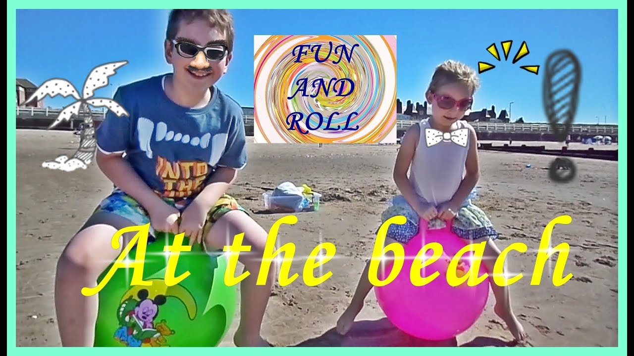Giant bouncy ball race! The beach bouncy ball fail!! Bouncy Ball ...