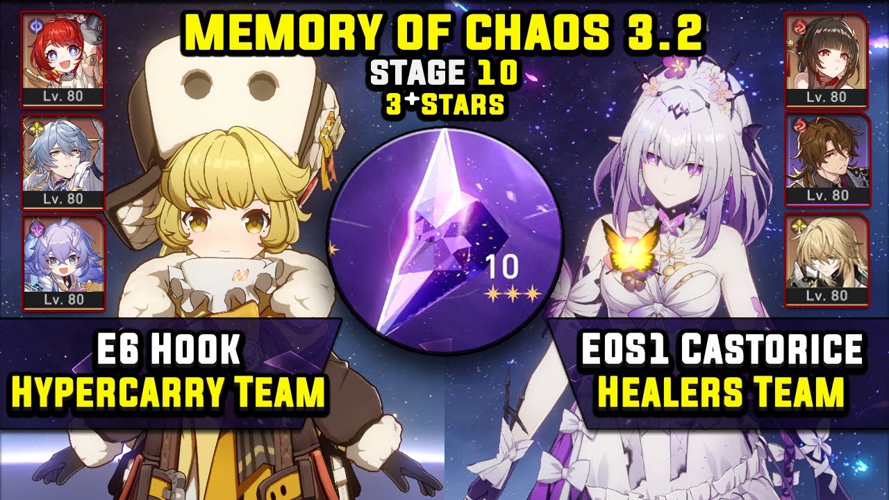 E6 Hook Carry W/ Sunday & E0 Castorice Carry (3 Stars) Memory Of Chaos ...