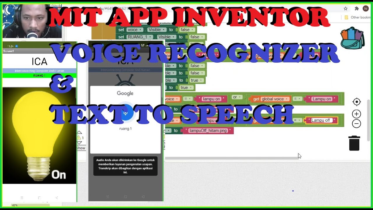 TUTORIAL APP INVENTOR: 02. APLIKASI VOICE COMMAND MENGGUNAKAN VOICE ...