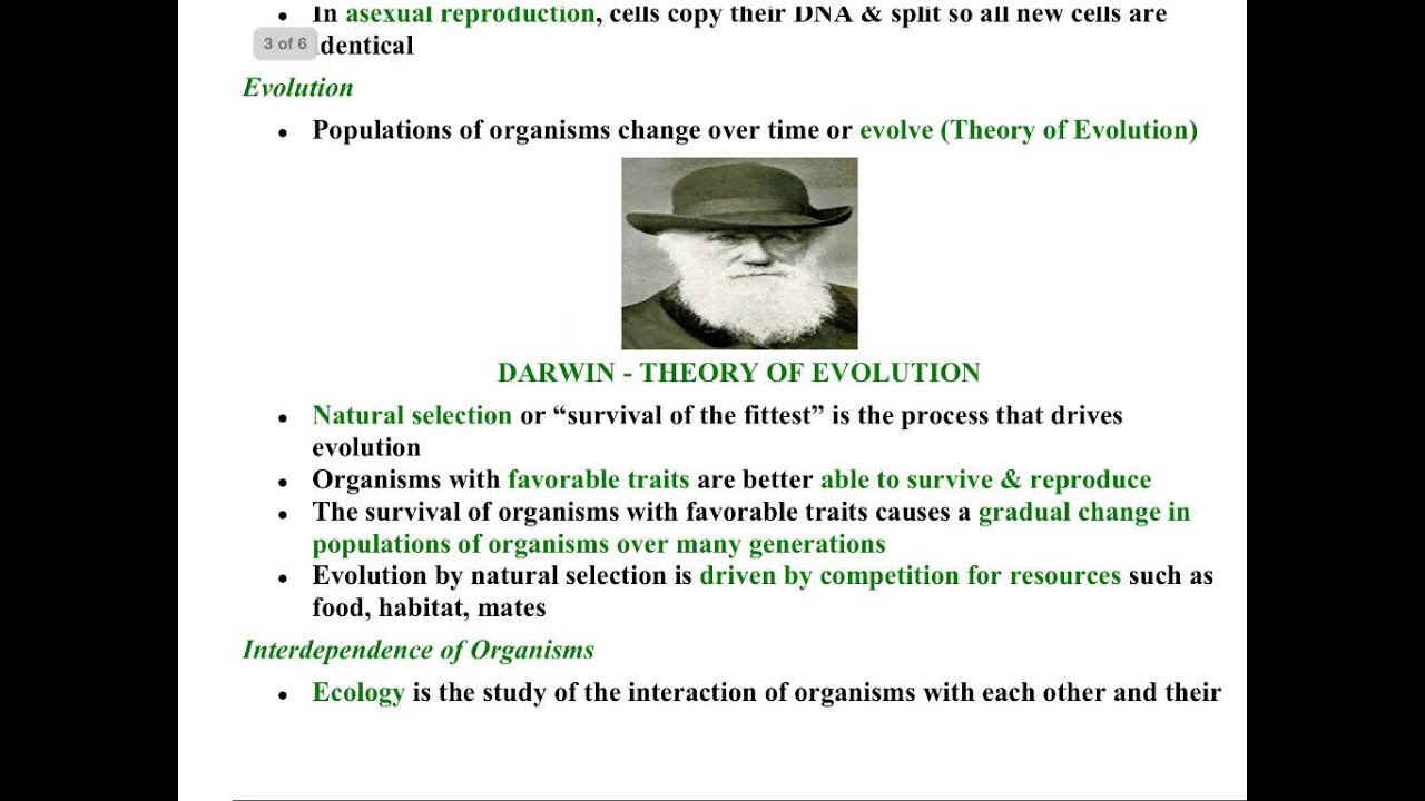 Biology- Chapter 1 lecture - YouTube