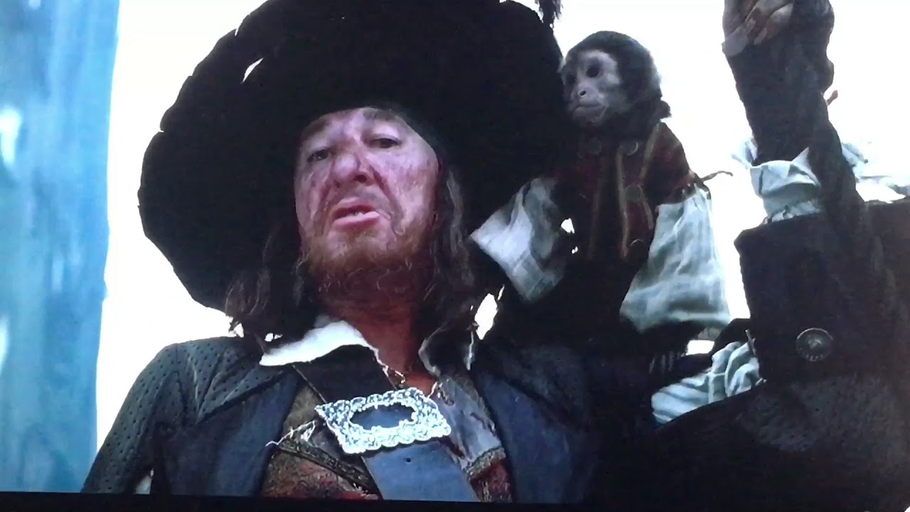 Pirates of the Caribbean 1 we named the monkey Jack Cilp - YouTube