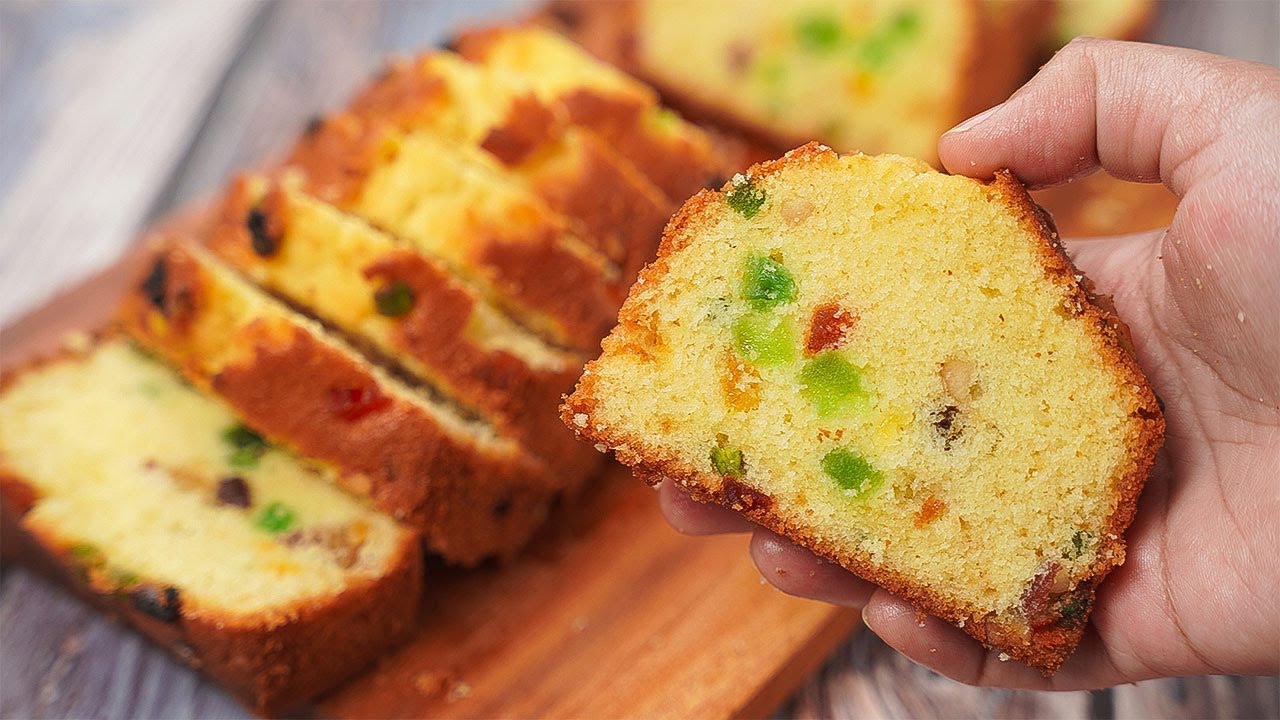 Super Soft & Moist Butter Fruit Cake Recipe | Easy Dry Fruit Butter ...