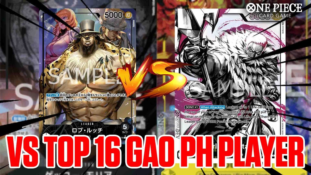 [VS TOP 16 GAO PH PLAYER] - Black CP0 Lucci vs Yellow Katakuri [OP08 ...