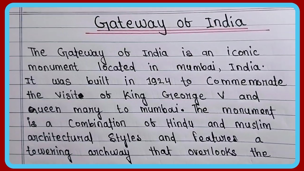 Essay On Gateway Of India In English Gateway Of India Essay YouTube essay-on-gateway-of-india-in-english-gateway-of-india-essay-youtube