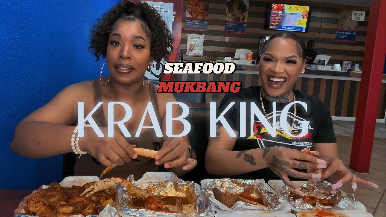 KRAB KING SEAFOOD BOIL MUKBANG | SEAFOOD BOIL MUKBANG | TURKEY NECKS ...