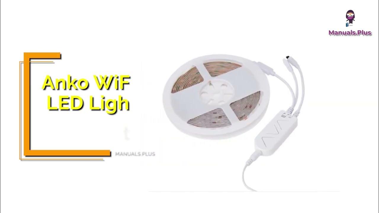 anko WiFi LED Light User Manual: Setup and Voice Control Tutorial - YouTube