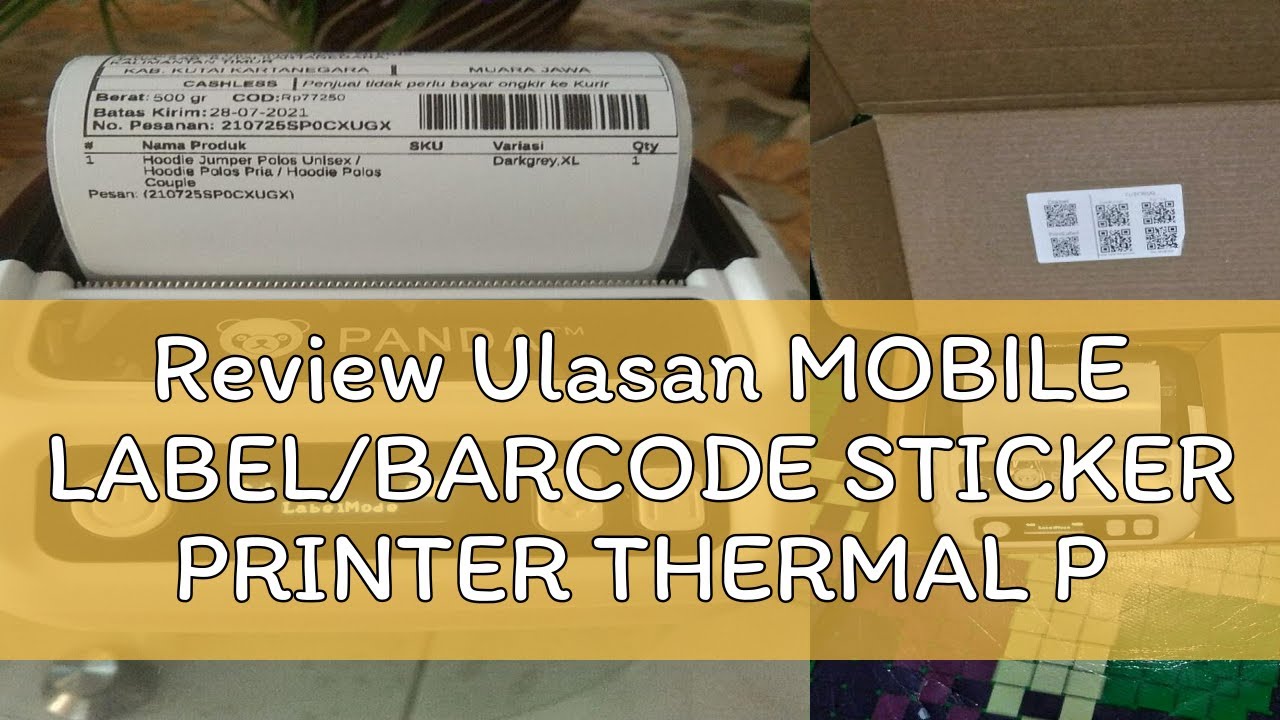 Review Ulasan MOBILE LABEL/BARCODE STICKER PRINTER THERMAL PRJ-80BL ...