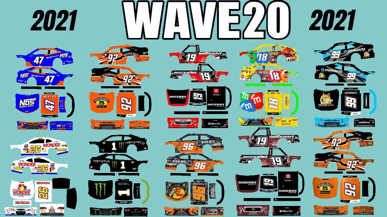 ~FINALE~ Nascar Templates 2021 Wave 20 - YouTube
