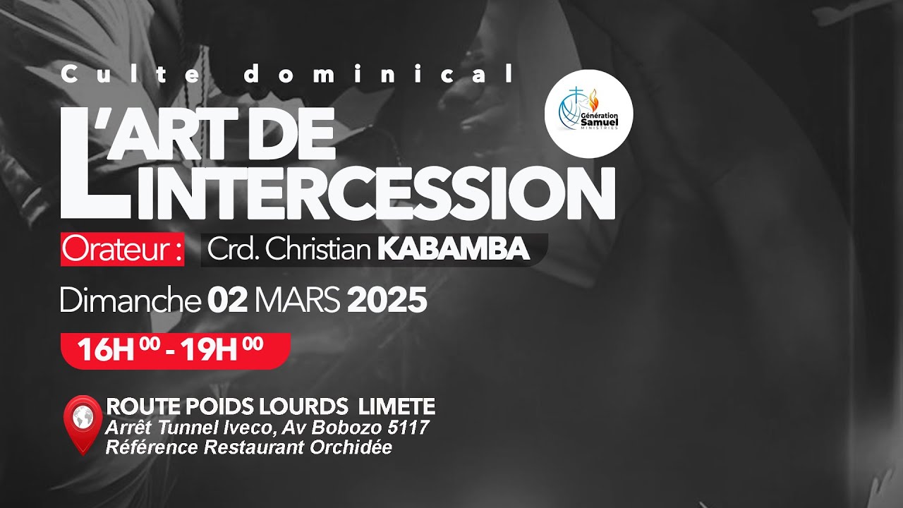 L'ART DE L'INTERCESSION- COORDON CHRISTIAN KABAMBA - YouTube