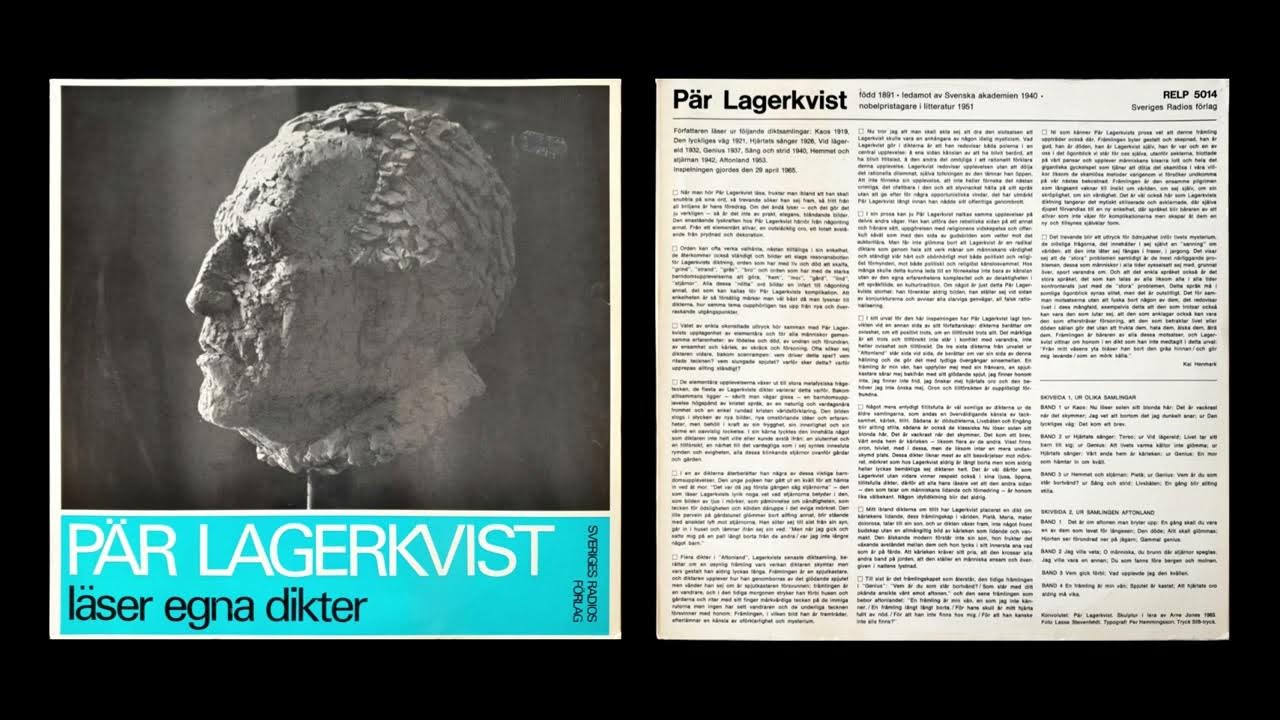 Pär Lagerkvist läser egna dikter - YouTube