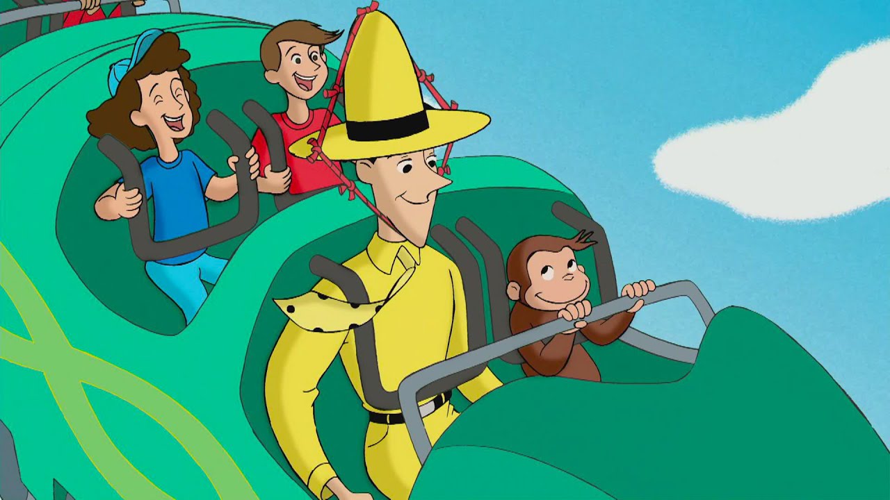 George sale sulle montagne russe! 🐵 Curioso Come George 🐵 Cartoni per ...