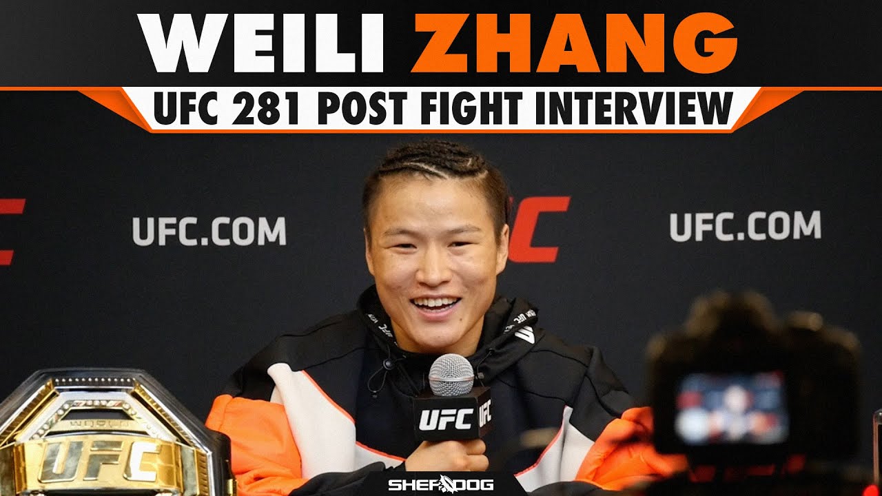 Weili Zhang | UFC 281 Post Fight Interview - YouTube