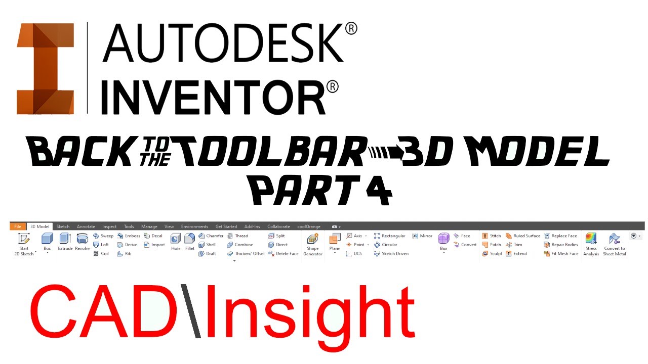 Autodesk Inventor- The Toolbar part 4 - YouTube
