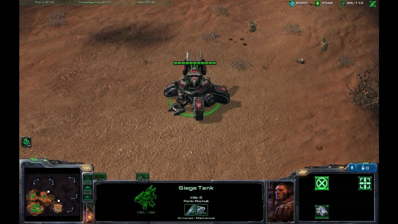 HD Starcraft 2 Terran Crucio Siege Tank Voice Over Sound - YouTube