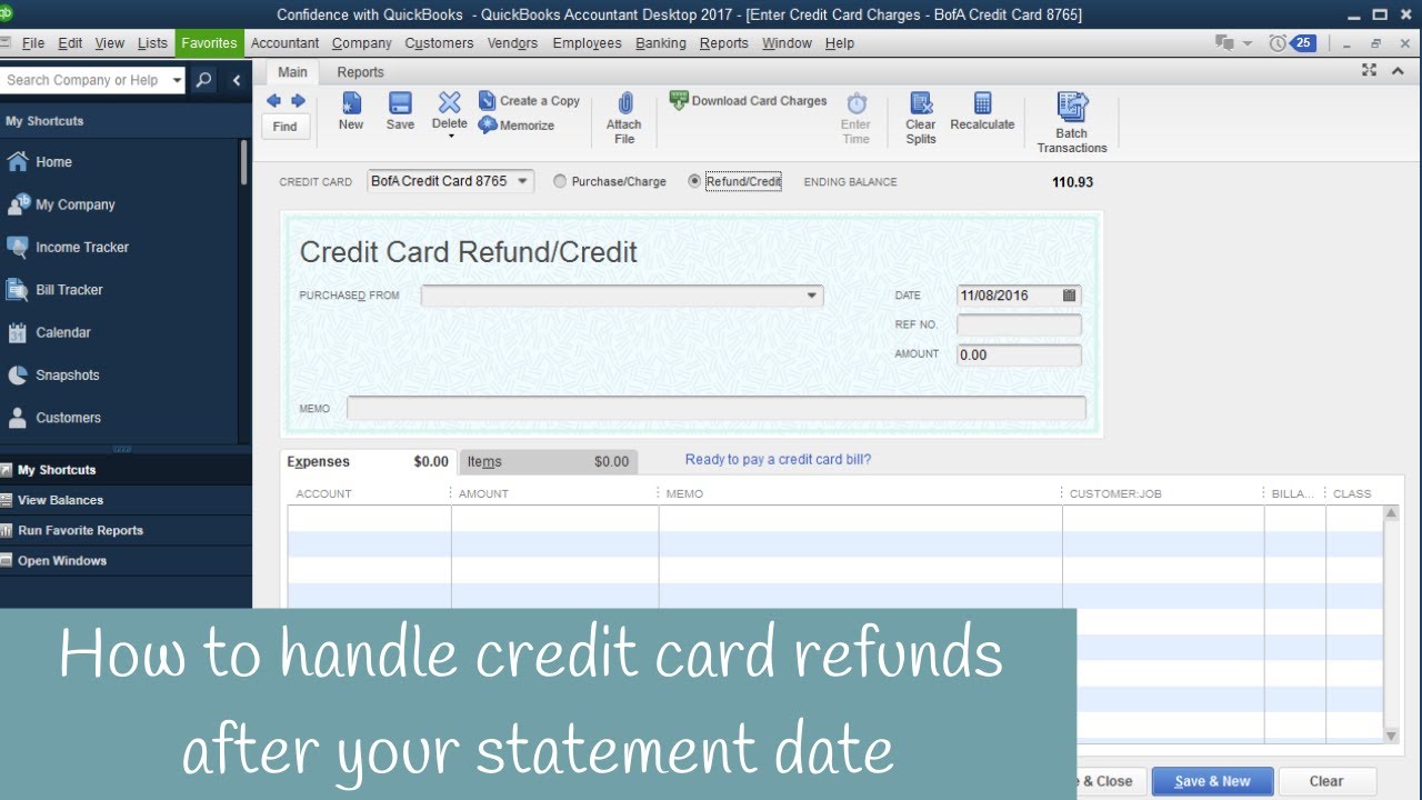 How to handle credit card refunds after your statement date in ...