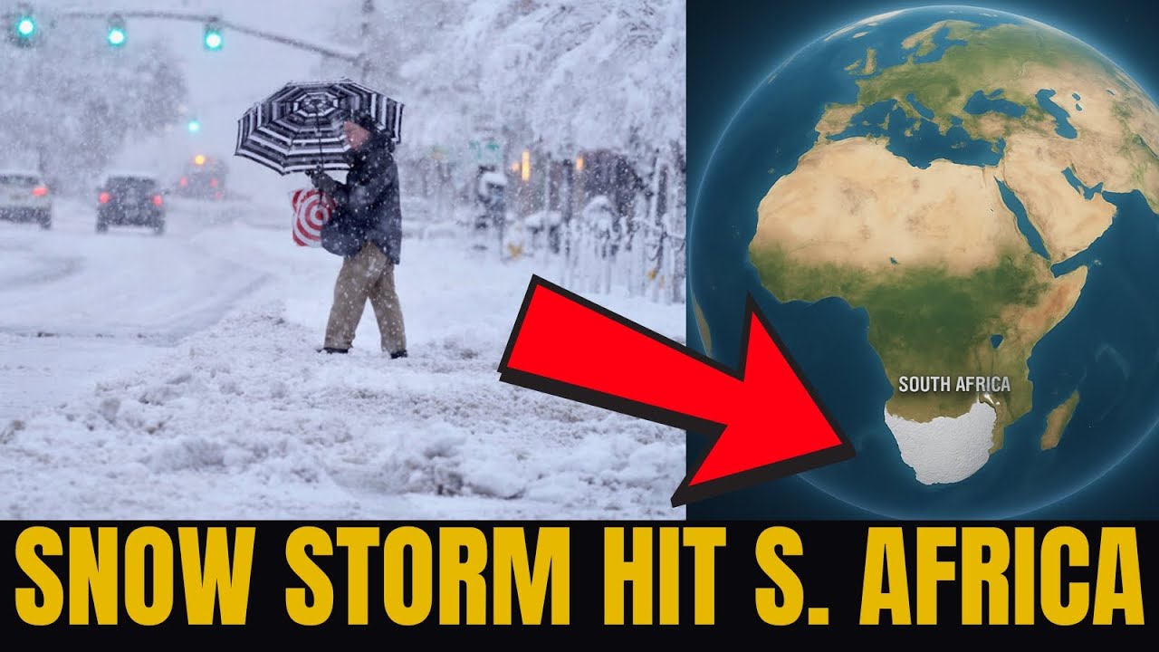 South Africa Hits By Heavy Snow Fall And Storm - YouTube
