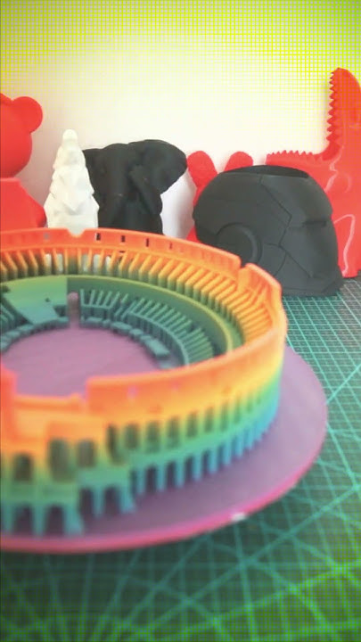 3D printed color Colosseum #3d #3dprinting - YouTube