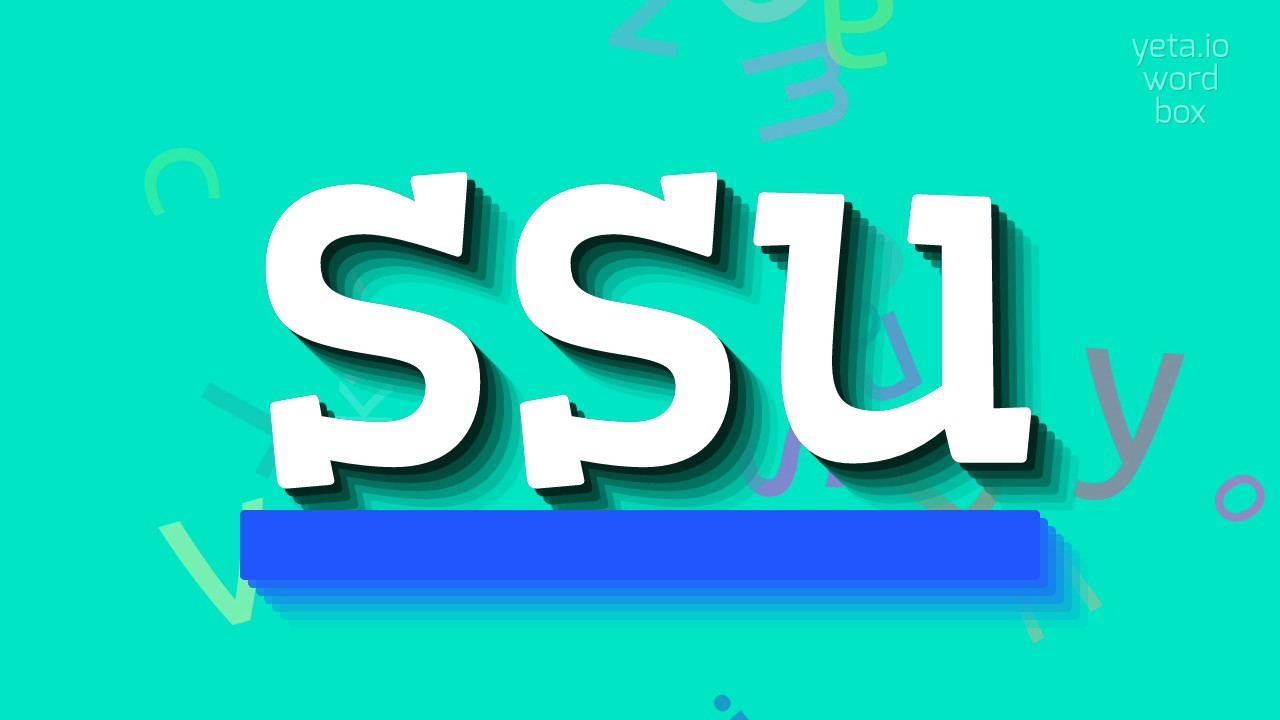 SSU - HOW TO SAY SSU? - YouTube