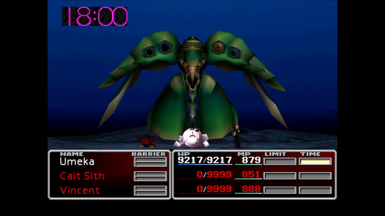 Final Fantasy 7 (VII): Emerald Weapon - Cloud solo Omnislash Fever ...