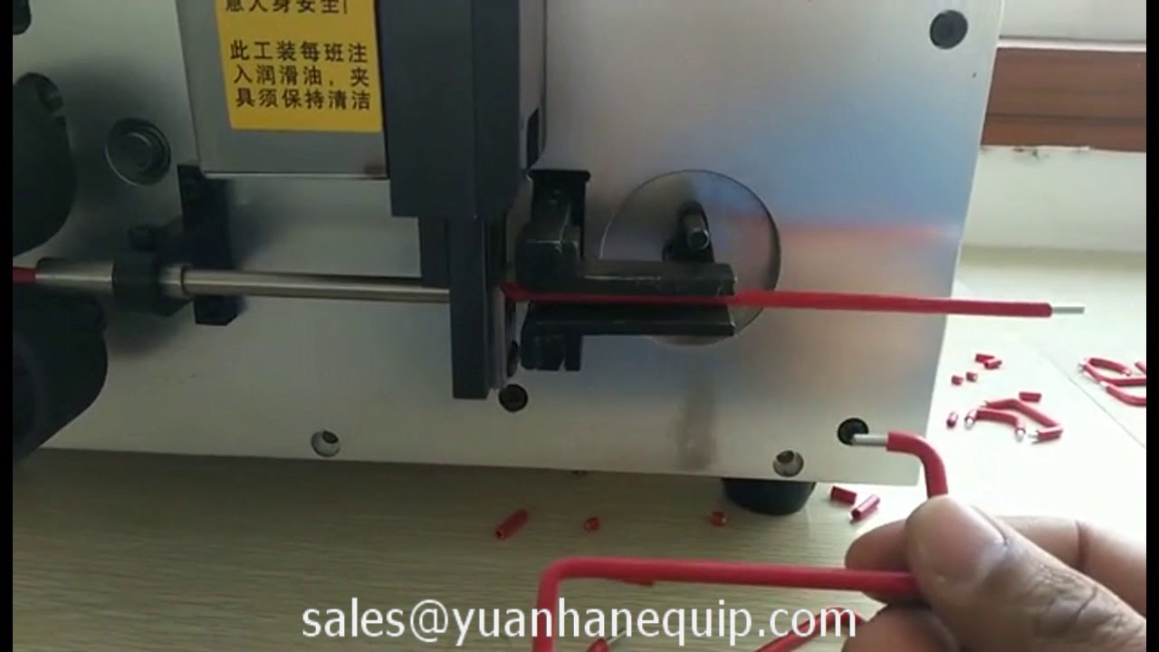 Wire Cutting Stripping and Bending Machine YH-ZW6 - YouTube
