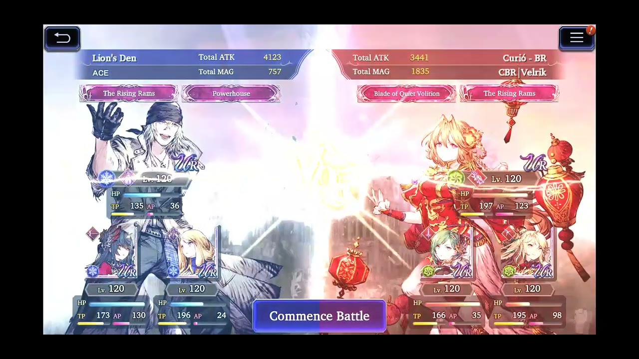 Guild Battle (10/12/22) Lion's Den vs Curio-BR - FFBE WotV - YouTube