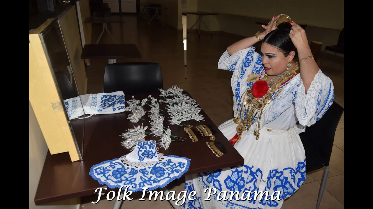 Pollera sombreada calada - YouTube