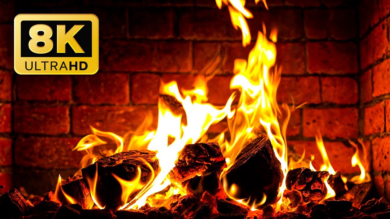 Dreamy Fireplace 8K 🔥 Cozy Fire Ambience for Cold Evenings & Relaxation ...
