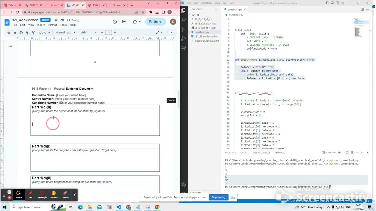 s21 41 - 9618 A Level Computer Science Paper 4 Walkthrough - Q1 ...