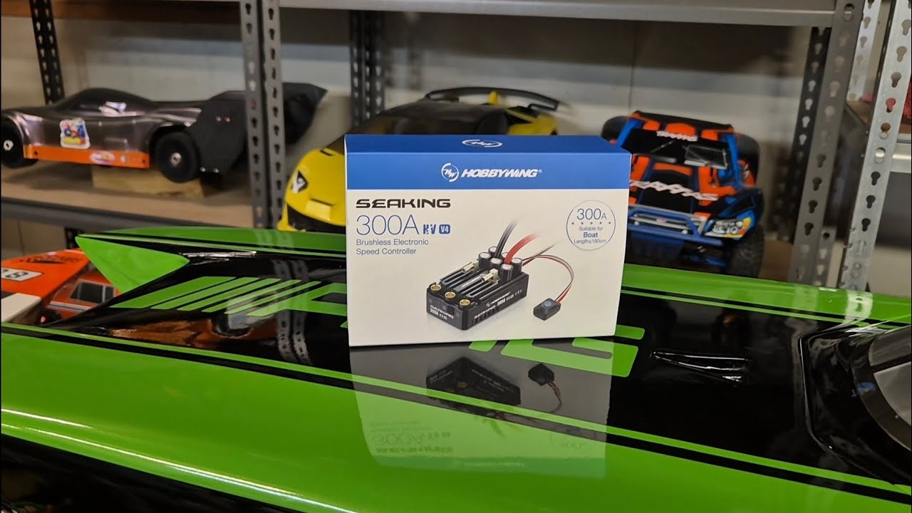 Hobbywing Seaking 300amp ESC Review and Sea Trial - 12s Catamaran - YouTube