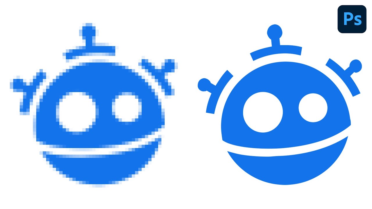 Convert a Colorful Low-Resolution Graphic into a High Res Graphic in ...