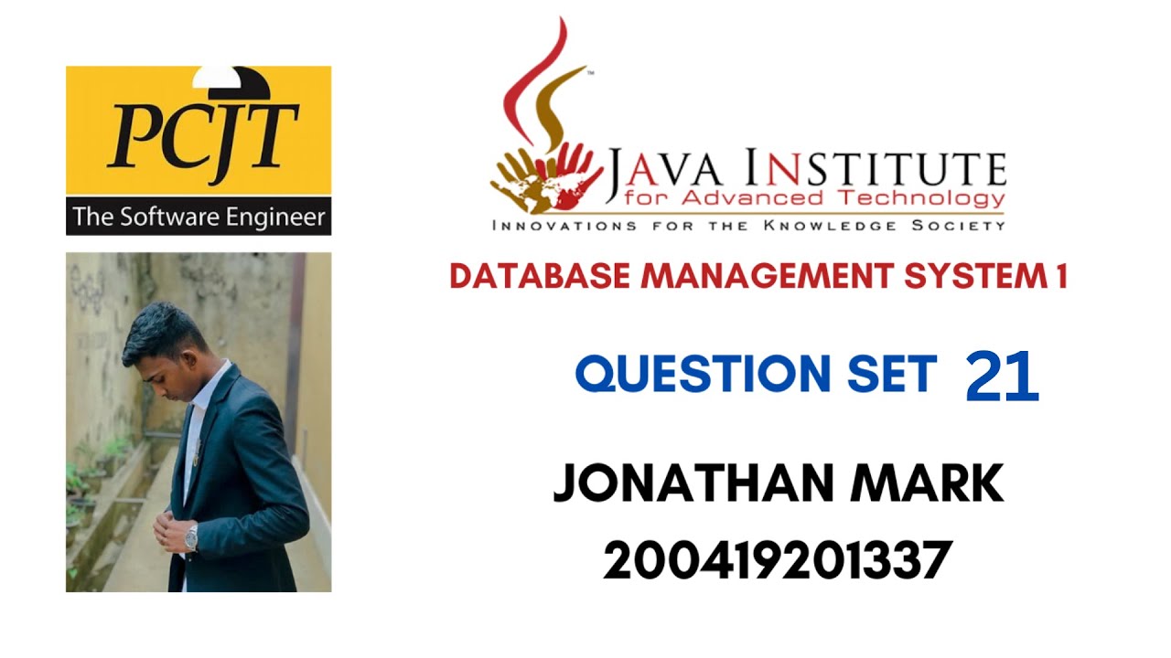 Question Set 21 | Database Management System 1 Java Institute for ...
