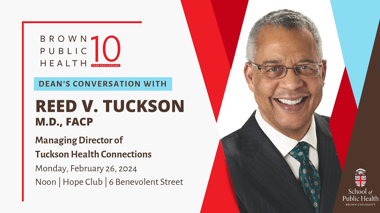SPH Dean's Conversation with Dr. Reed V. Tuckson - YouTube